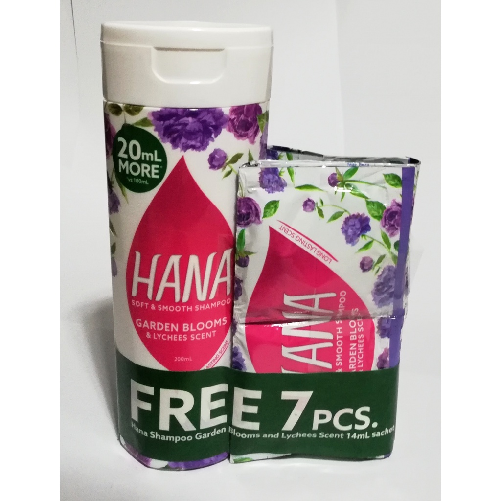 HANA Shampoo w/ Free 7pcs sachets | Shopee Philippines