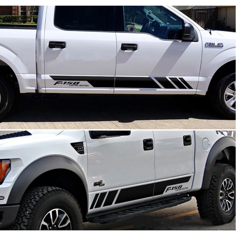 1 Pair Auto Car Both Sides Decal Decoration Car Accessories For Ford ...