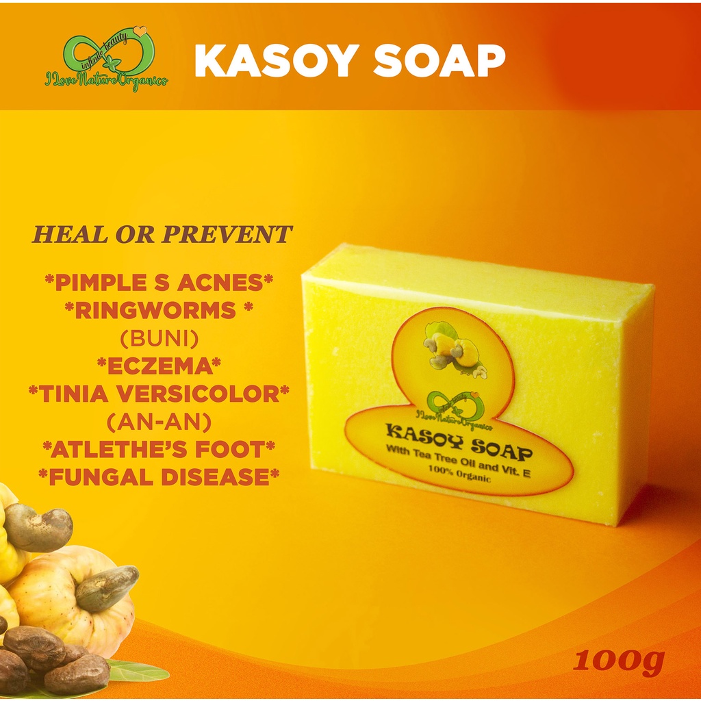 Kasoy Soap Organic Prevents And Heal Pimples Acne Ringworm(Buni) An-An ...