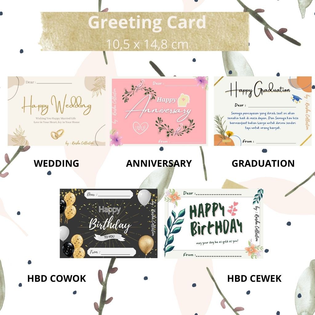 Sm Greeting Card/Greeting Card/Gift Card/Wedding Anniversary Birthday ...