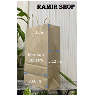 Paper bag with handle ( per piece ) | Shopee Philippines