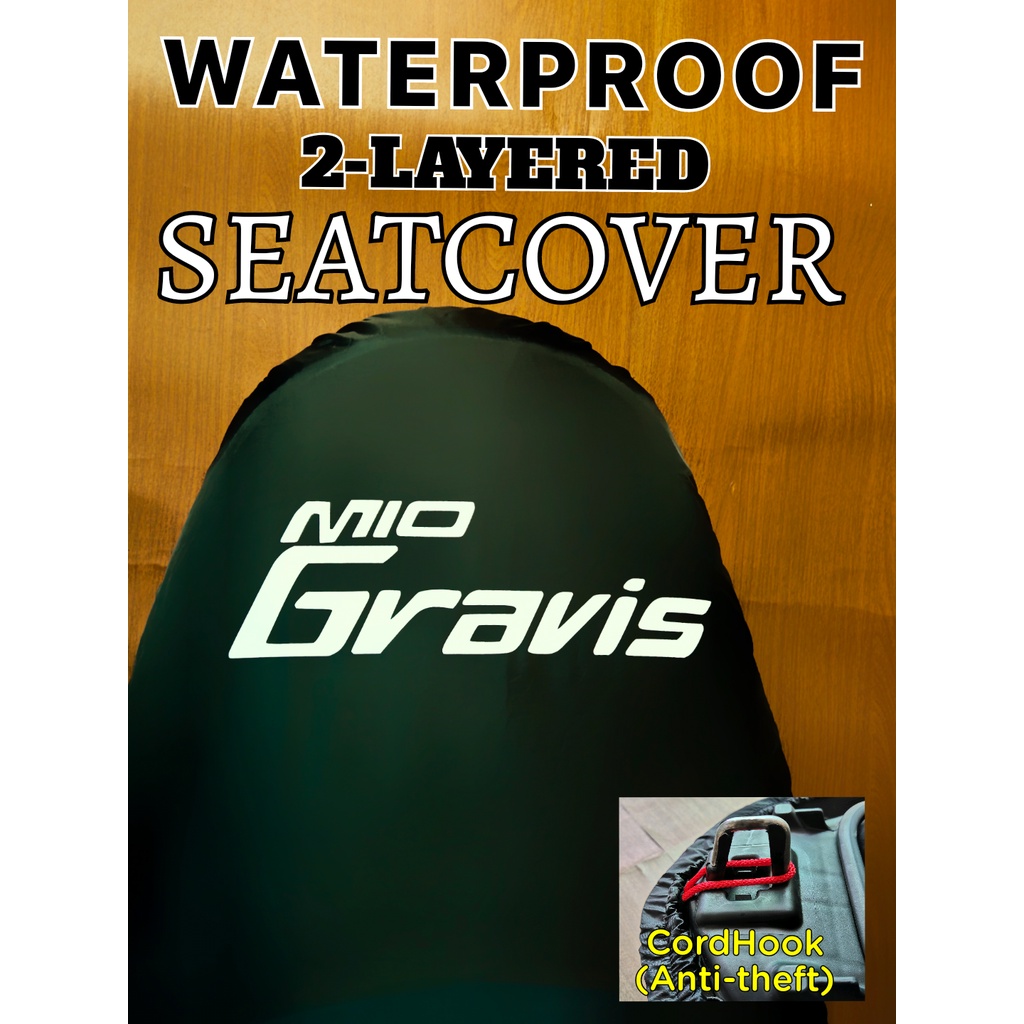 Yamaha Mio Gravis Seat Cover 2 Layer Waterproof Printed Motorcycle Seat ...