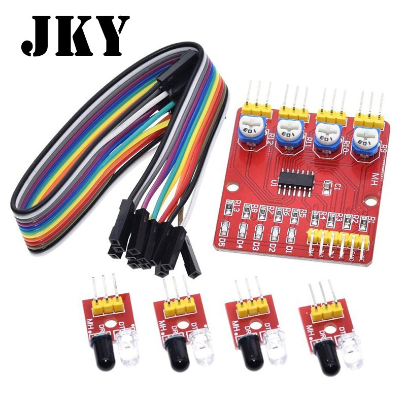 4-channel infrared detection / tracking module / line patrol module ...