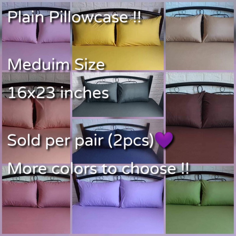 plain pillowcase/punda pure canadian cotton “16x23” inches meduim size ...