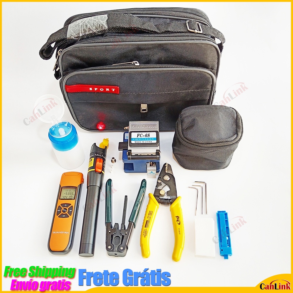 Brand New FTTH Fiber Optic Tool Kit With Fiber Fibra Optica Power Meter ...