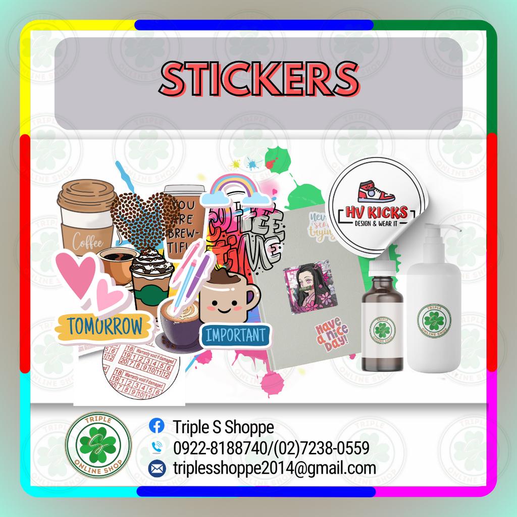 STICKER LABEL (BRANDING/LOGO) | Shopee Philippines