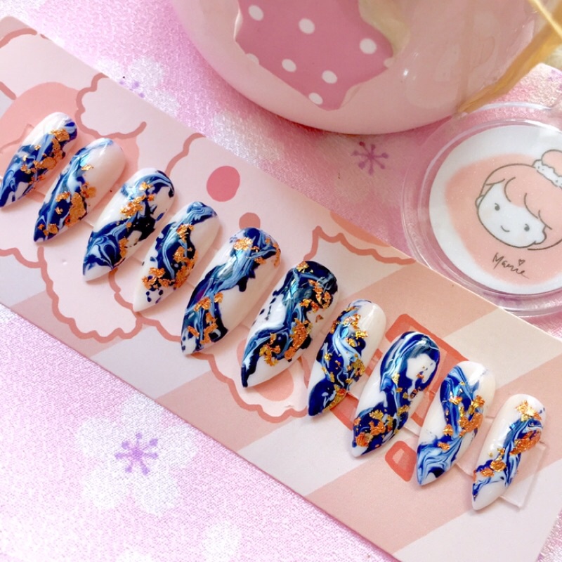 Golden Sea - Fake Nails | Shopee Philippines