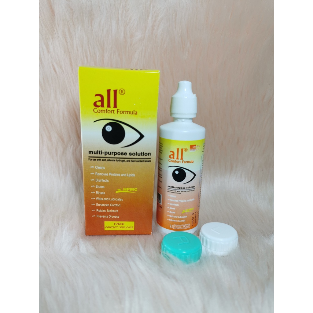 ALL Comfort Formula All-in-One Contact Lens Solution 60ml | Shopee ...