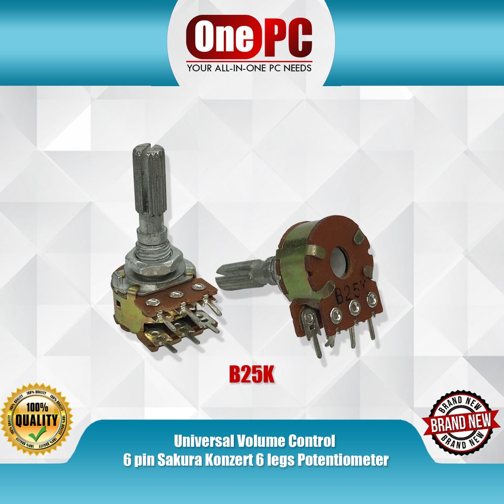 Universal Volume Control (25k), 6-PIN, 6 LEGS, Sakura Konzert ...