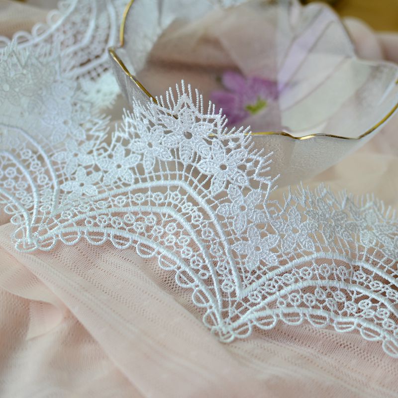 1 Meter Price High Quality White Lace Trim Water Soluble Lace Fabric ...