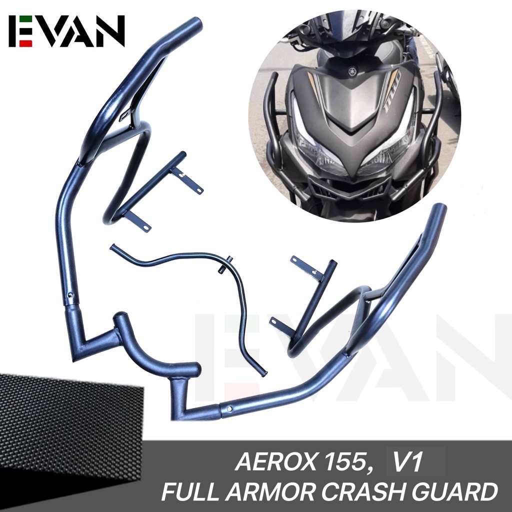 Aerox 155 V1 Full Armor Crash Guard Steel Alloy Made in Thailand Yamaha ...