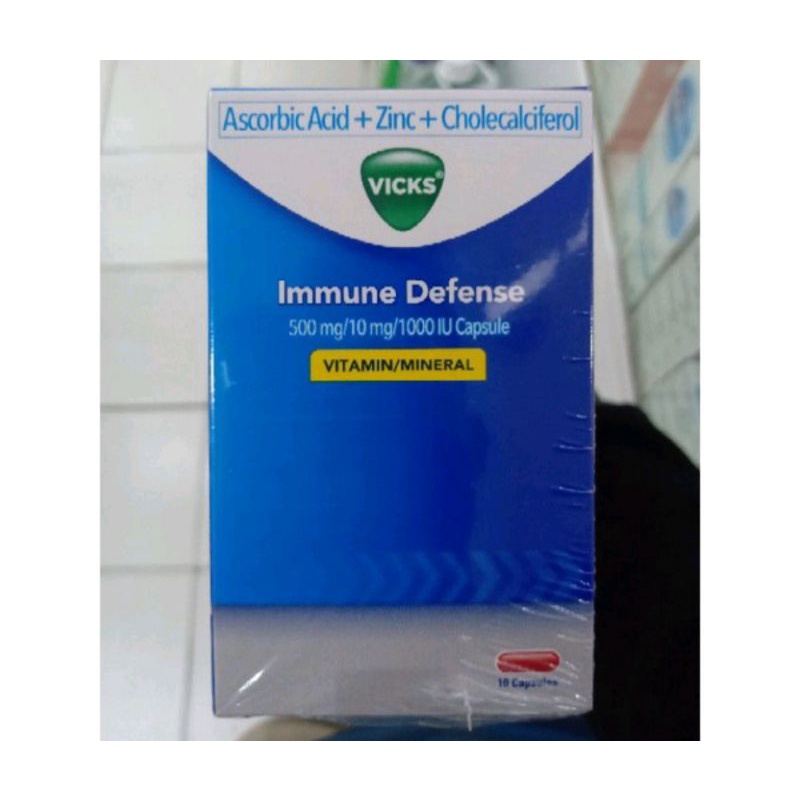 VICKS IMMUNE DEFENSE 500mg/10mg/1000iu BY 10 CAPSULE | Shopee Philippines