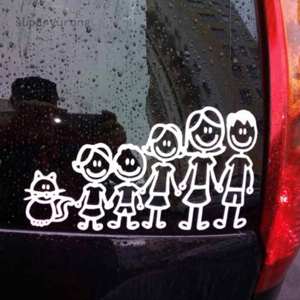 Family Stick Figure Car Vehicle Decal Sticker | Shopee Philippines