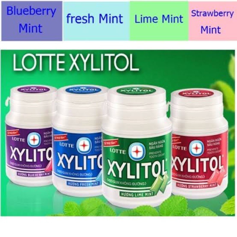 LOTTE Japan Xylitol Gum Fresh Mint | Shopee Philippines