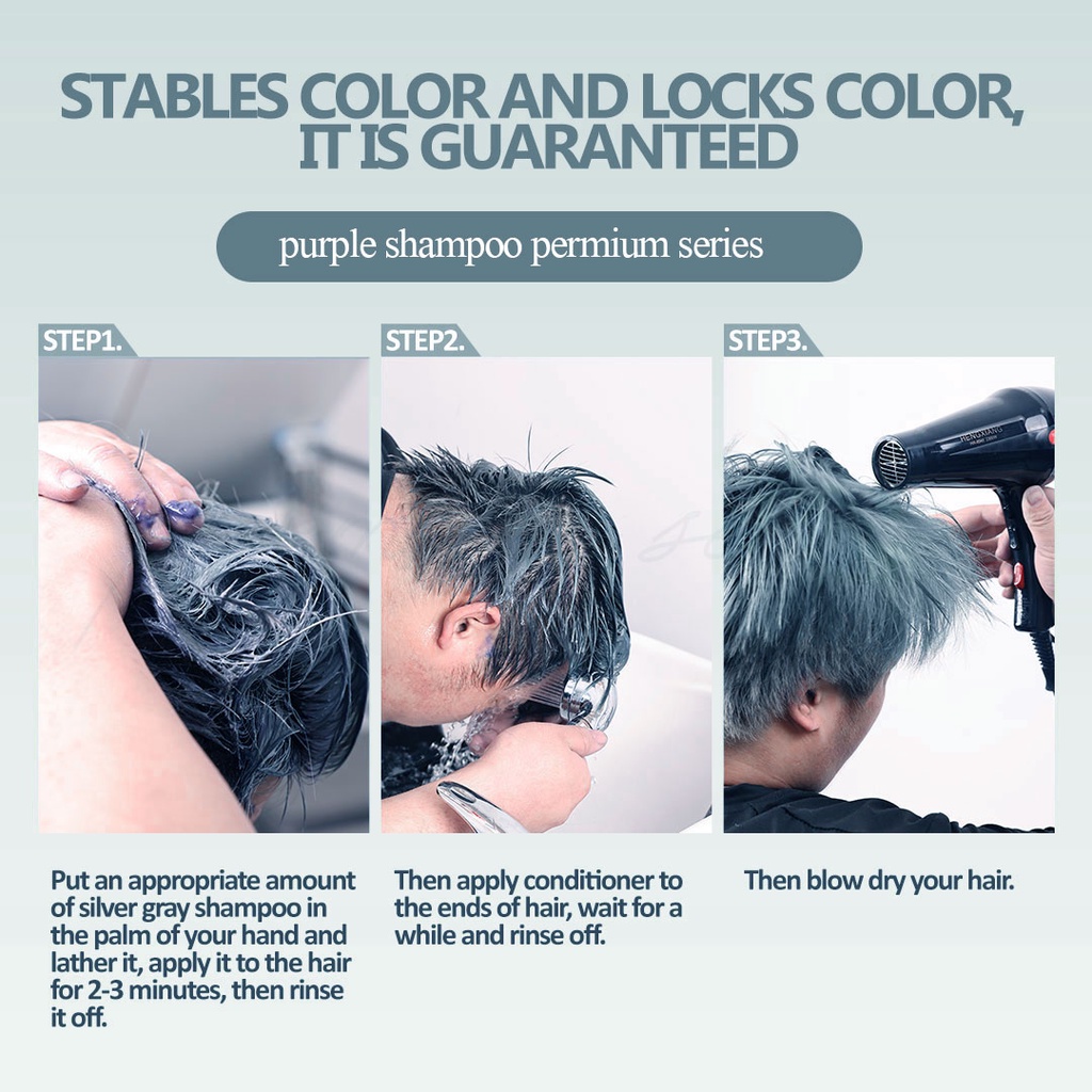 Bremod Premium Purple Shampoo Lock and Stables Hair Color Colour for ...