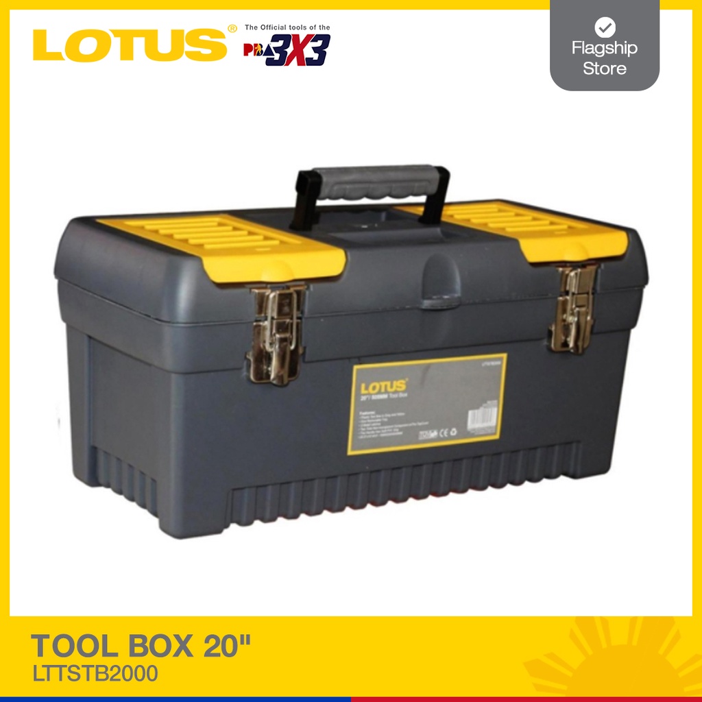 Lotus Tool Box 20"/508mm (Grey) LTTSTB2000 - Tool Storage | Shopee ...