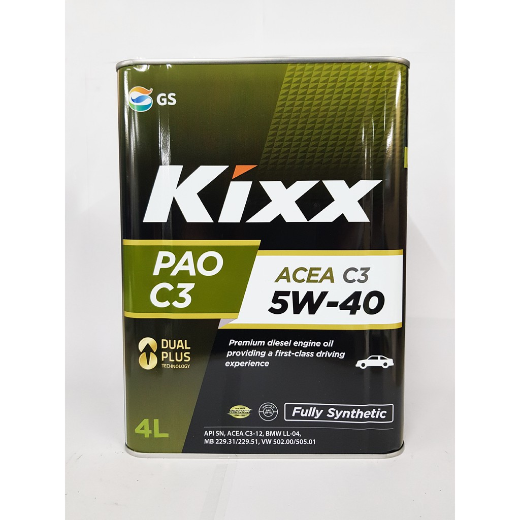 Kixx PAO C3 5W-40 4 Liters | Shopee Philippines