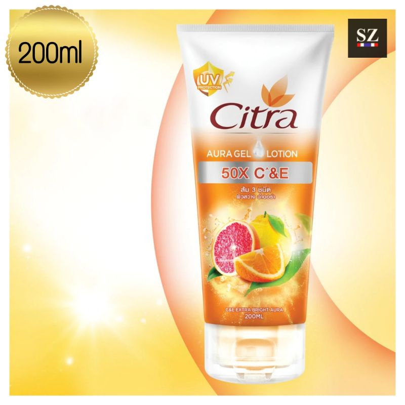 Fast Ship[200ml] Citra Aura Gel Lotion Aura C&E 3 Types Of Orange ...