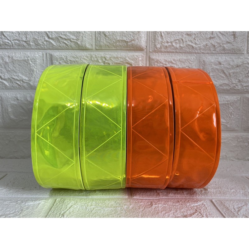 Neon Color Vest Reflector non-stick tape sold per yard | Shopee Philippines