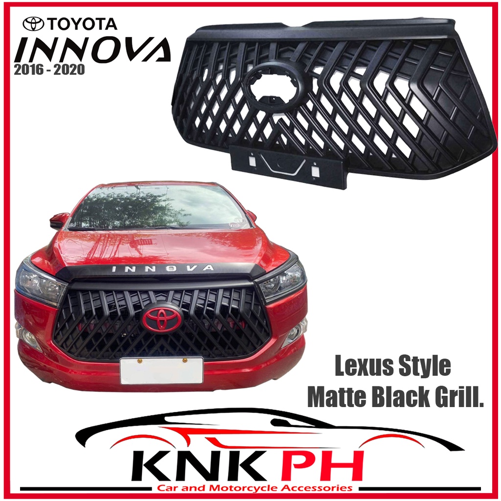 Toyota Innova 2016-2020 Lexus Style Grill Grille Matte Black | Shopee ...