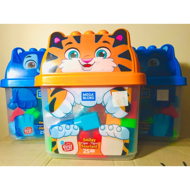 Mega Bloks First Builders Build N' Learn Bucket, 25pcs | Shopee Philippines