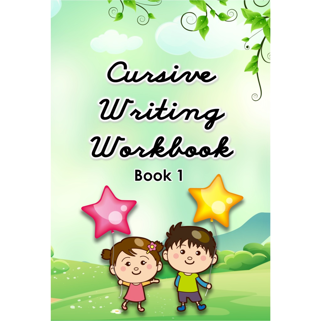Cursive Writing Practice Book 1 | Script Name | 50 pages | Shopee ...
