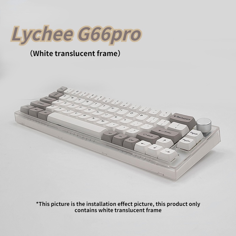 Ready stock! Lychee gaming G66/G66pro mechanical keyboard white ...
