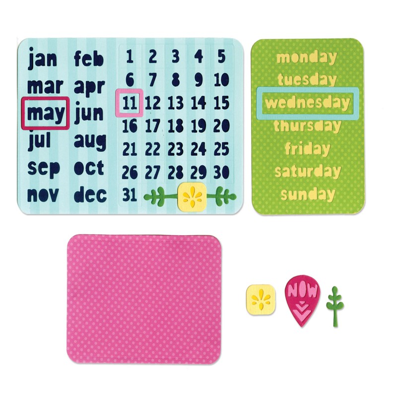 Sizzix Thinlits Dies - Calendar | Shopee Philippines