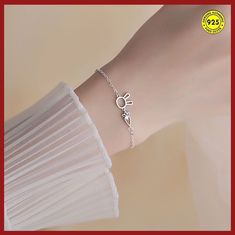 925 Silver Bracelet Women's Summer Niche Design Light Luxury Bracelet ...