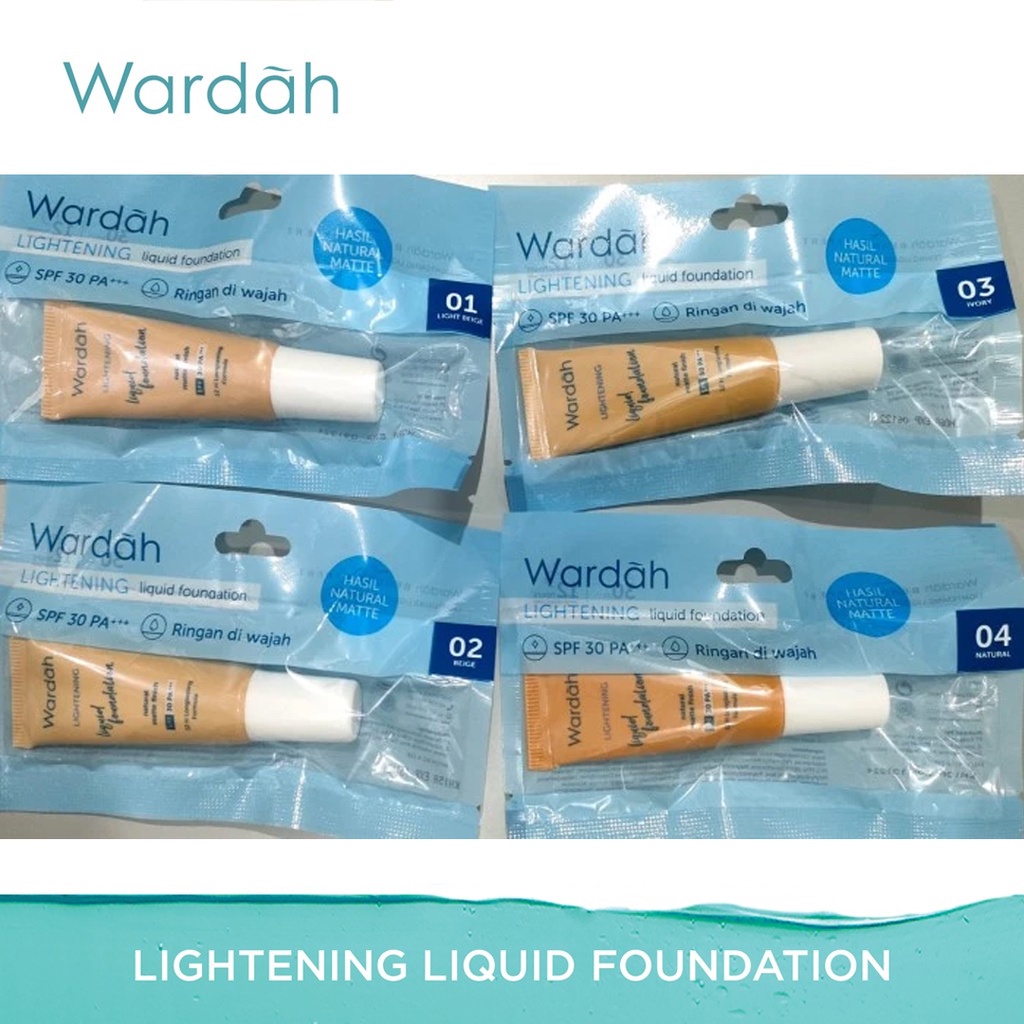 Wardah Lightening Liquid Foundation 6ml Sachet | Liquid Foundation BY ...