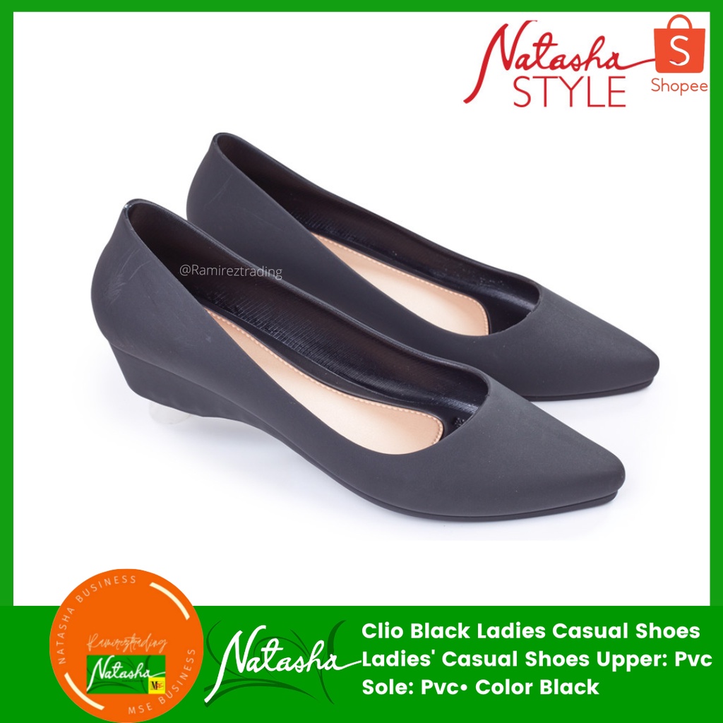 NATASHA SHOES | CLIO BLACK | CLIO BEIGE CASUAL LADIES SHOES NEW 100% ...