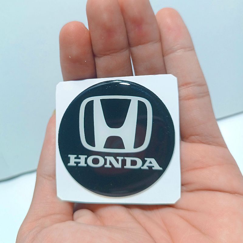 Honda ROUND Emblem sticker embossed with flexible resin | Shopee ...