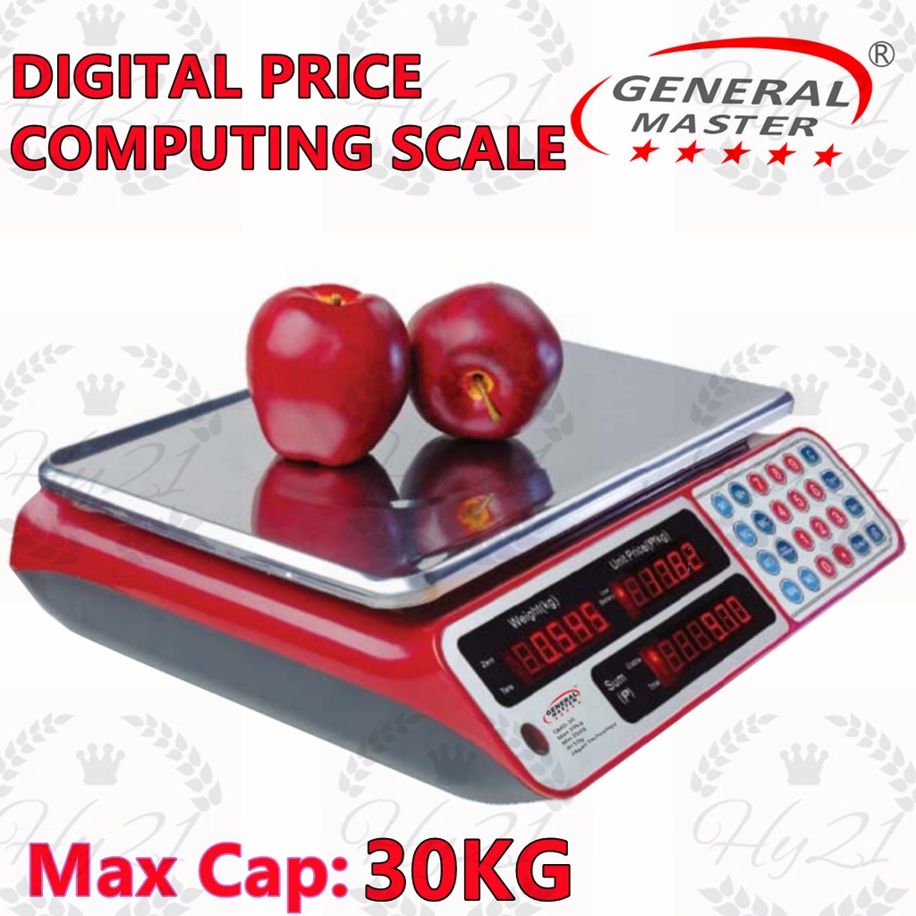 General Master 30Kg Price Computing Scale Digital Scale (Timbangan) GMD ...