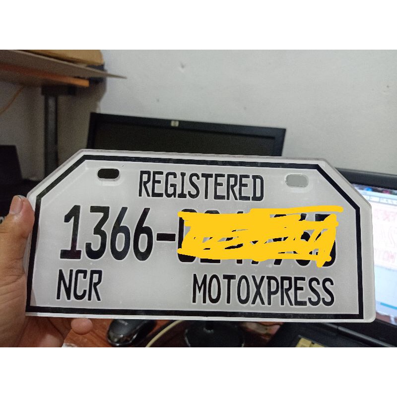 ACRYLIC TEMPORARY MOTORCYCLE PLATE | Shopee Philippines