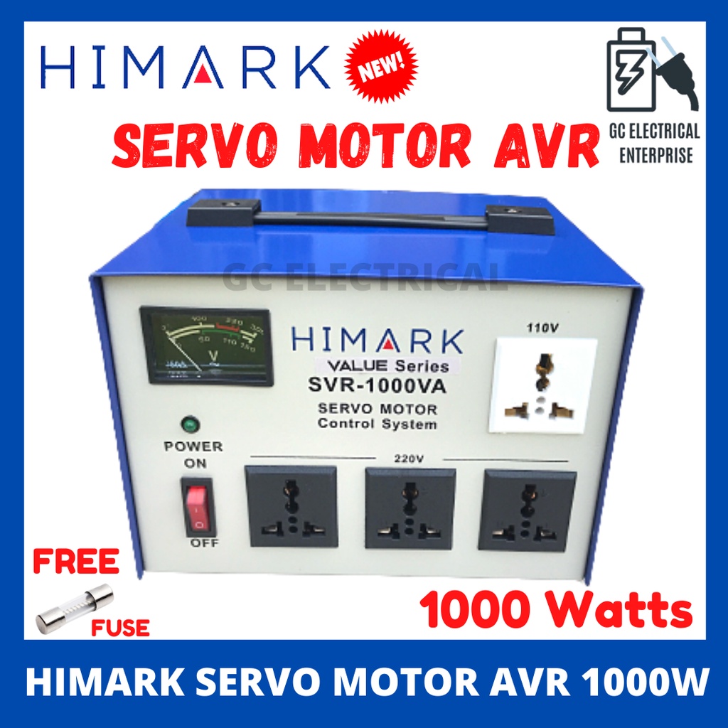 Himark AVR Automatic Voltage Regulator 1000watts SVR-1000VA Servo Type ...