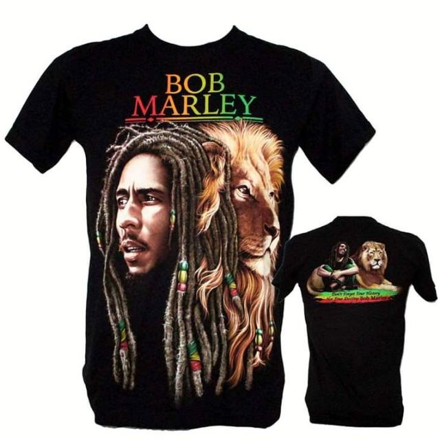 BOB MARLEY Gold Lion theROXX Rock Band shirt size S M L XL | Shopee ...