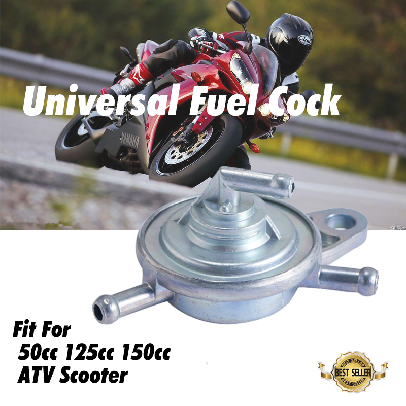 Universal Fuel Pump Petcock 2 Port Shut Off Switch for GY6 Carburetor ...