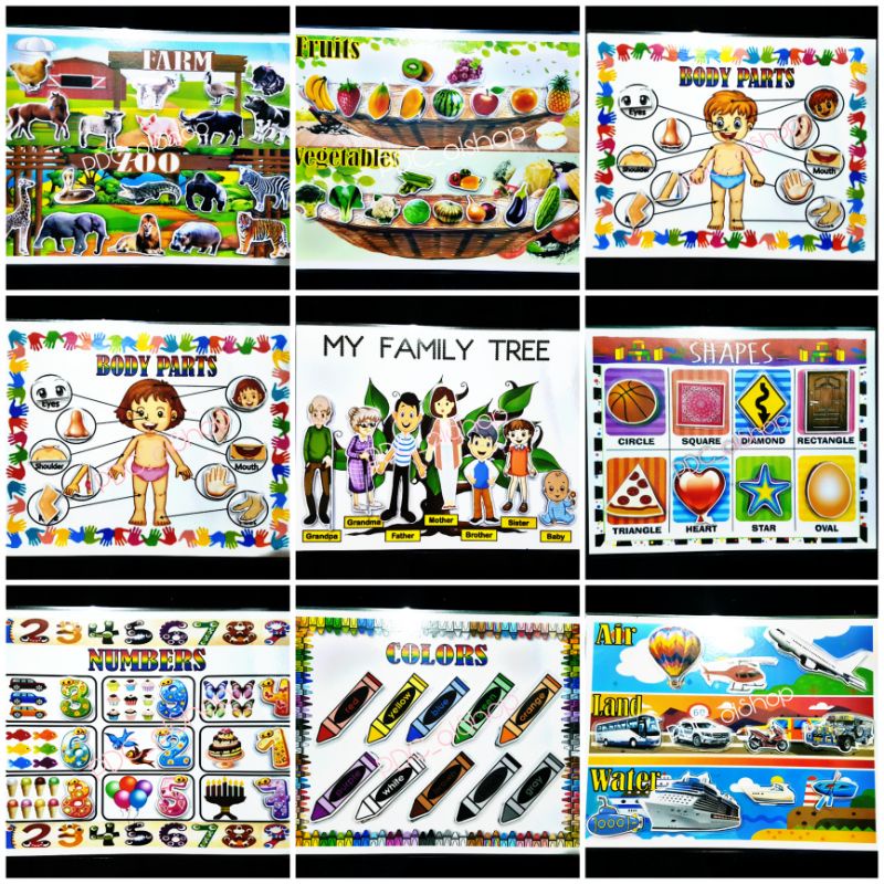 Laminated Worksheet with Velcro / Interactive Activity | Shopee Philippines