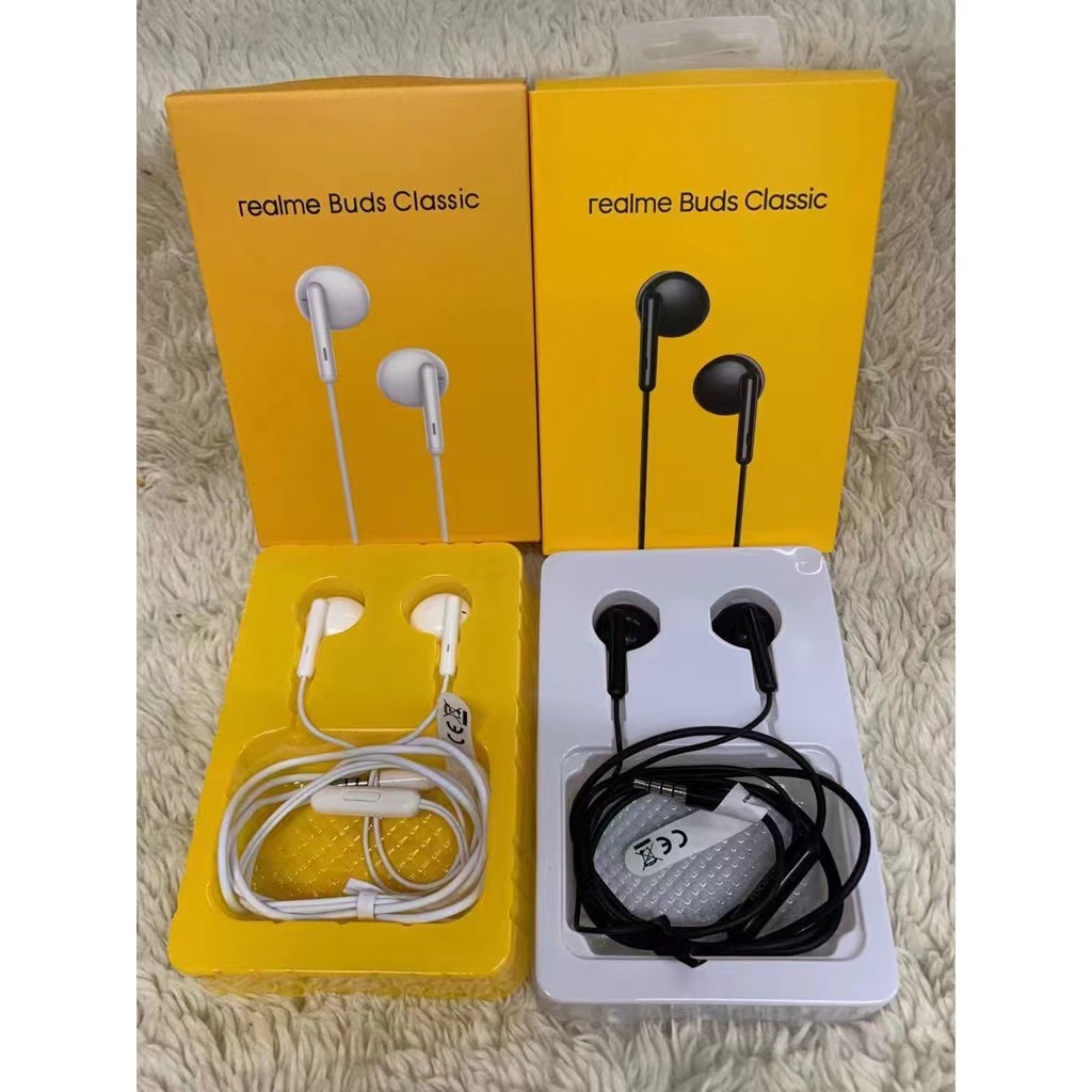 Realme wired headset Buds In-ear Earphone Hands-free 3.5mm with Mic For ...