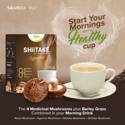 Shiitake 8-in-1 Mushroom Coffee, 10sachets x 21grams, Healthy Organic ...