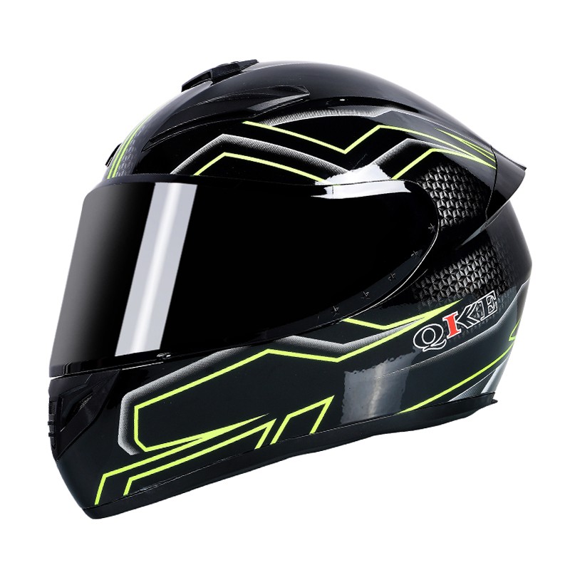 QIKE-111 Helmet High Density EPS Buffer Layer Riding is Safer Full Face ...