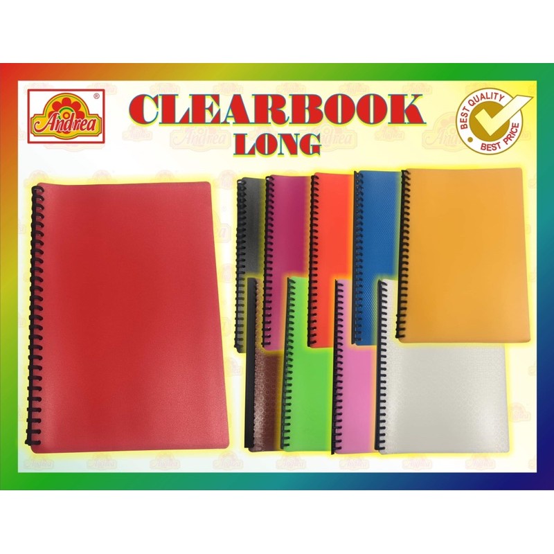 Clearbook 20 sheets short | ANDREA | Shopee Philippines