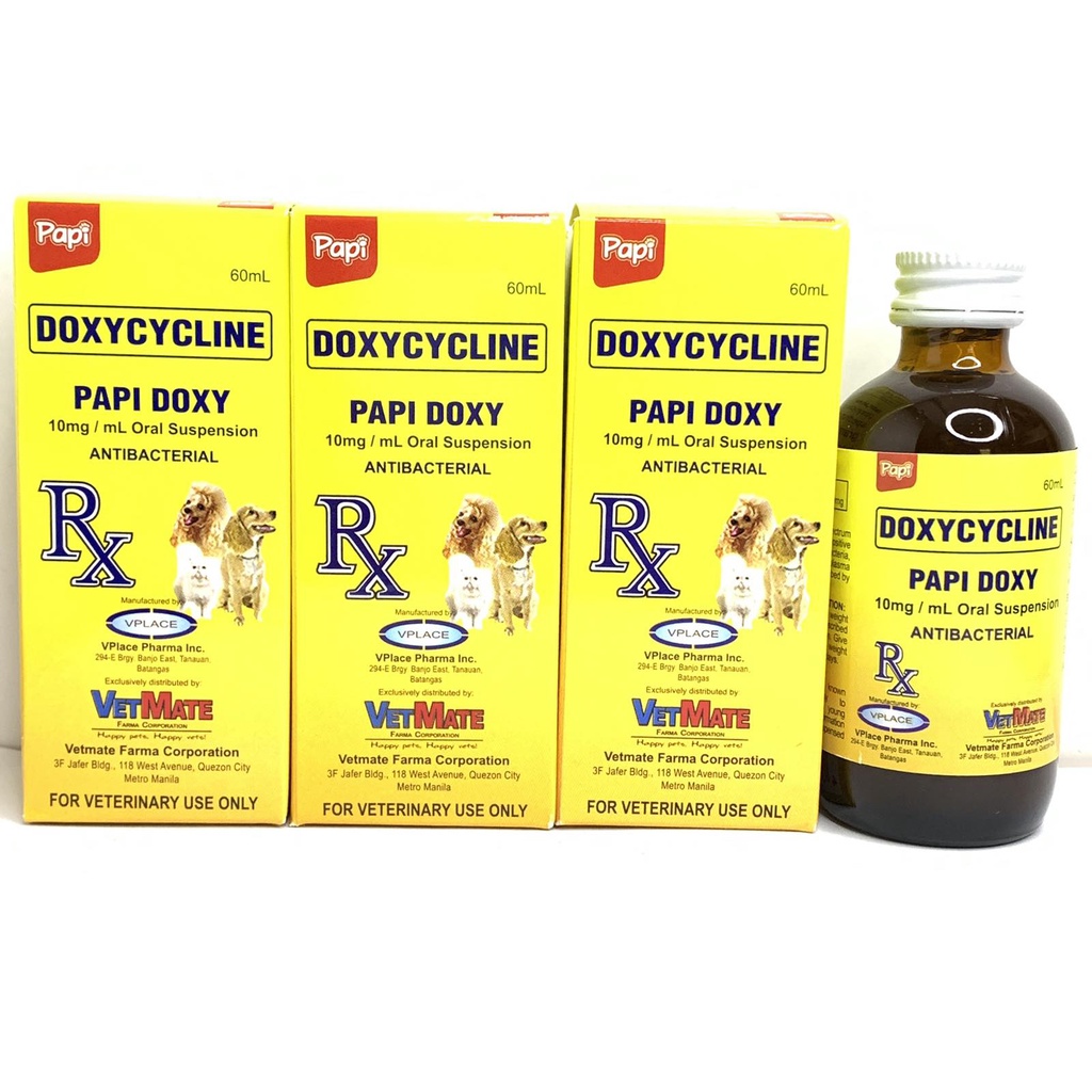 [SOUTH VET] 3pcs Papi Doxy Cycline Antibacterial Supplement for Dogs ...