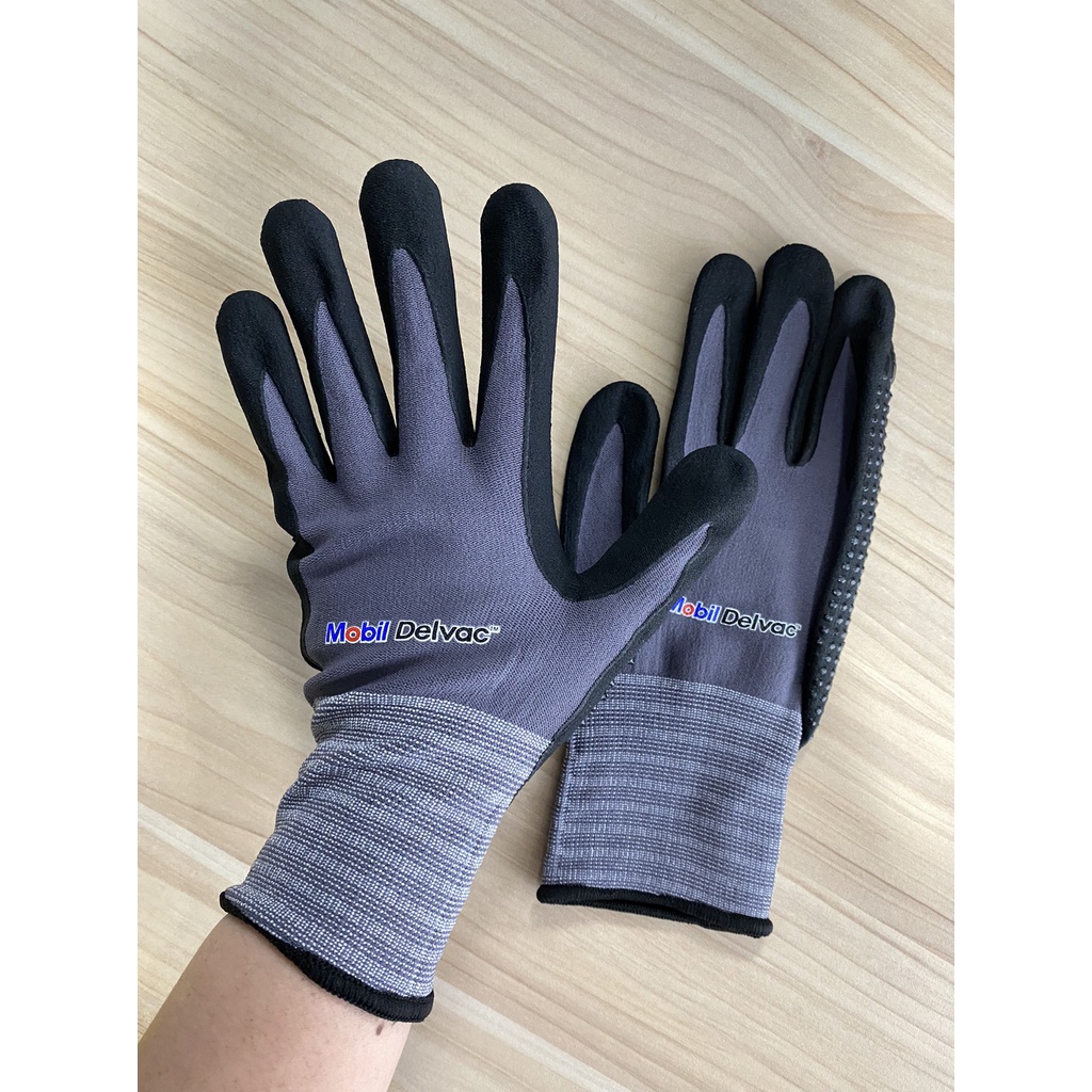 Working Gloves with Mobil Delvac Logo | Shopee Philippines
