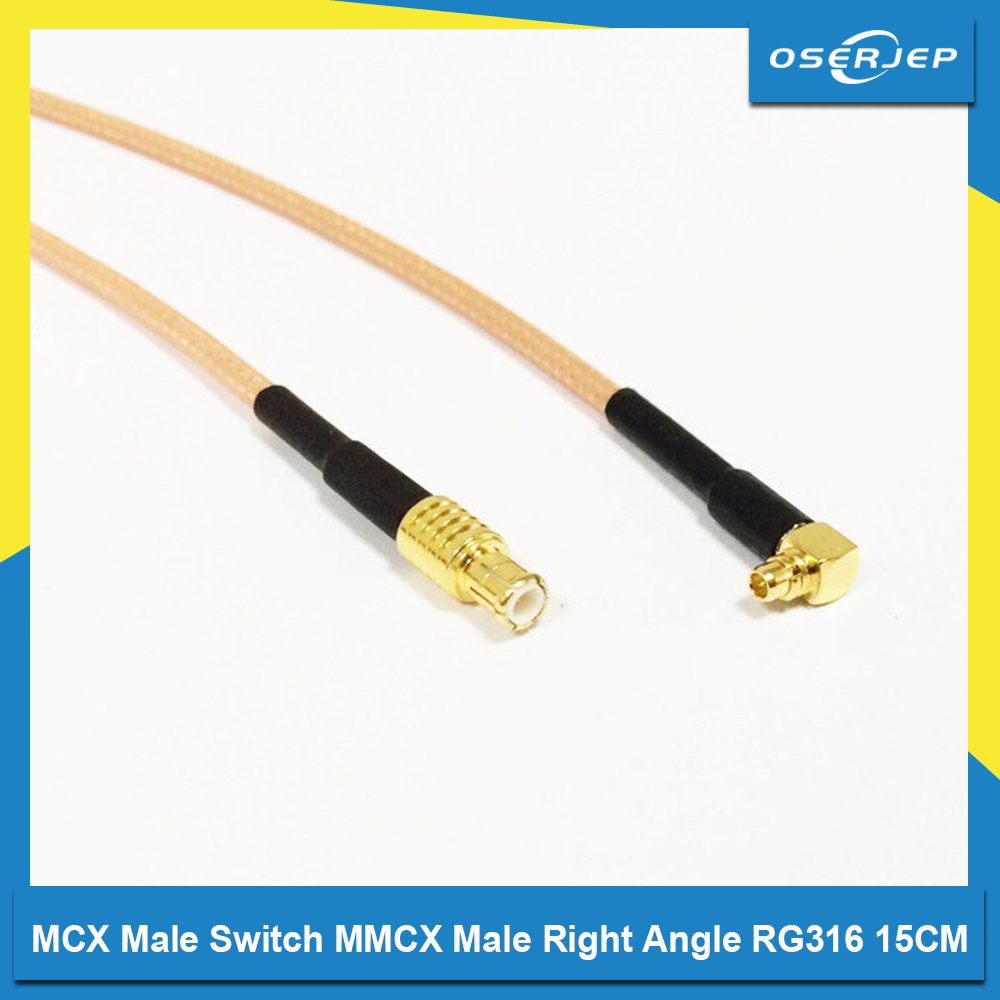 New MCX Male Plug Connector Switch MMCX Male Plug Right Angle Connector ...
