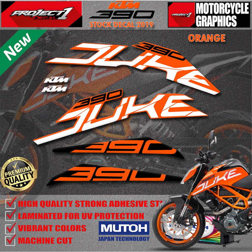 KTM Duke V2 390 stock-1 decal sticker | Shopee Philippines