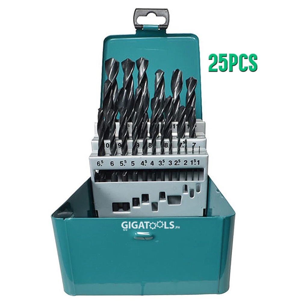 Makita HSS-R Metal and Combination Drill Bit set 13pcs/ 17pcs / 19pcs / 25pcs / 75pc (SOLD PER ...