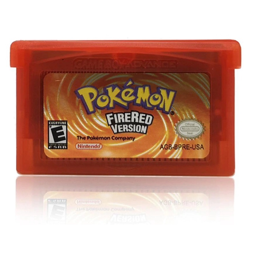 Game Card pokemon firered fire red ndsl/gbc/gbm/gba/sp For Gameboy Boy ...