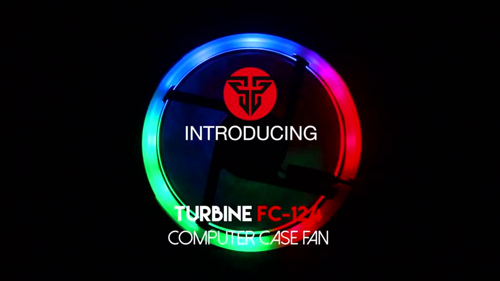 Fantech FC124 Turbine Fan Anti Vibration RGB Changing Color CPU Cooler ...