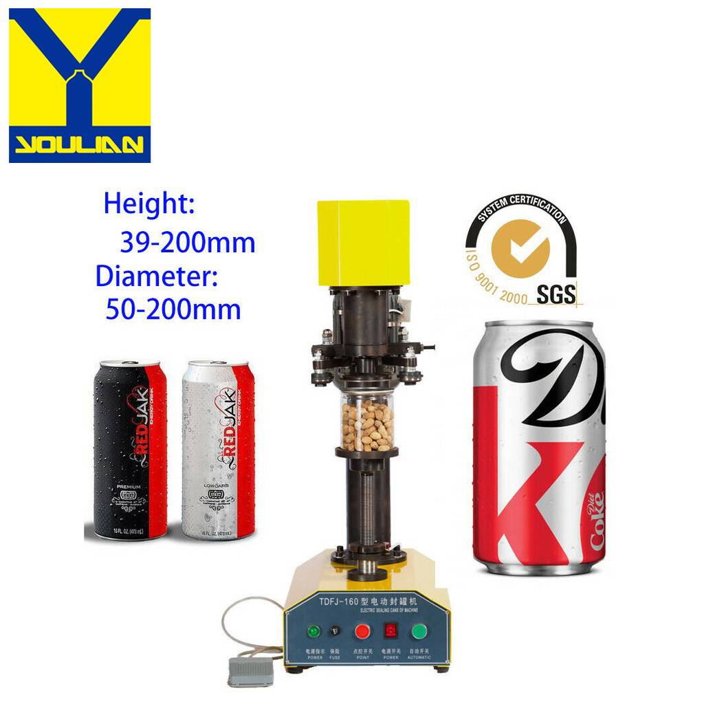 YOLIAN Desktop Electric Metal Cans Tins Sealing machine Beer Sealer ...